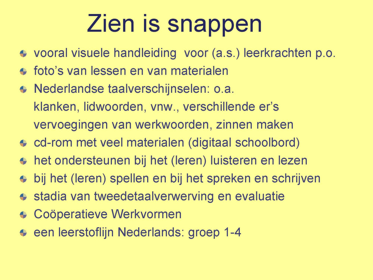 Zien is snappen